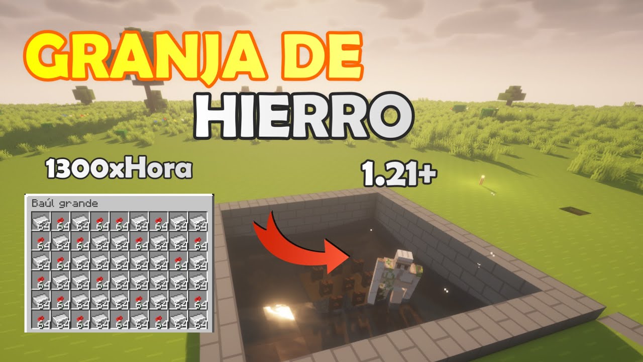 Cómo Hacer Una Granja De Hierro En Minecraft 1 21 Youtube