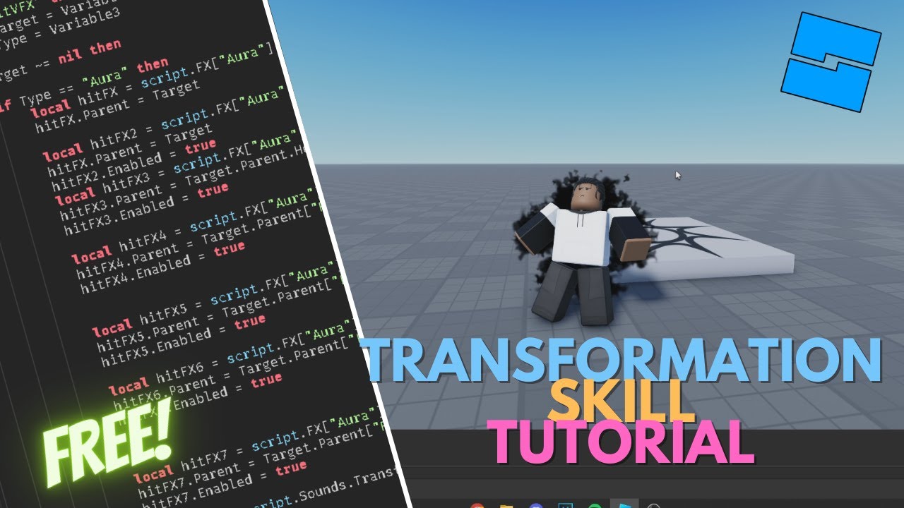 How To Make A Transformation Skill Roblox Studio Full Tutorial