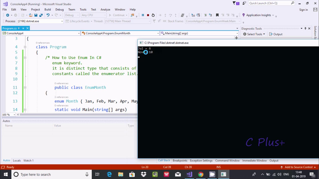 How To Use Enum In C Youtube