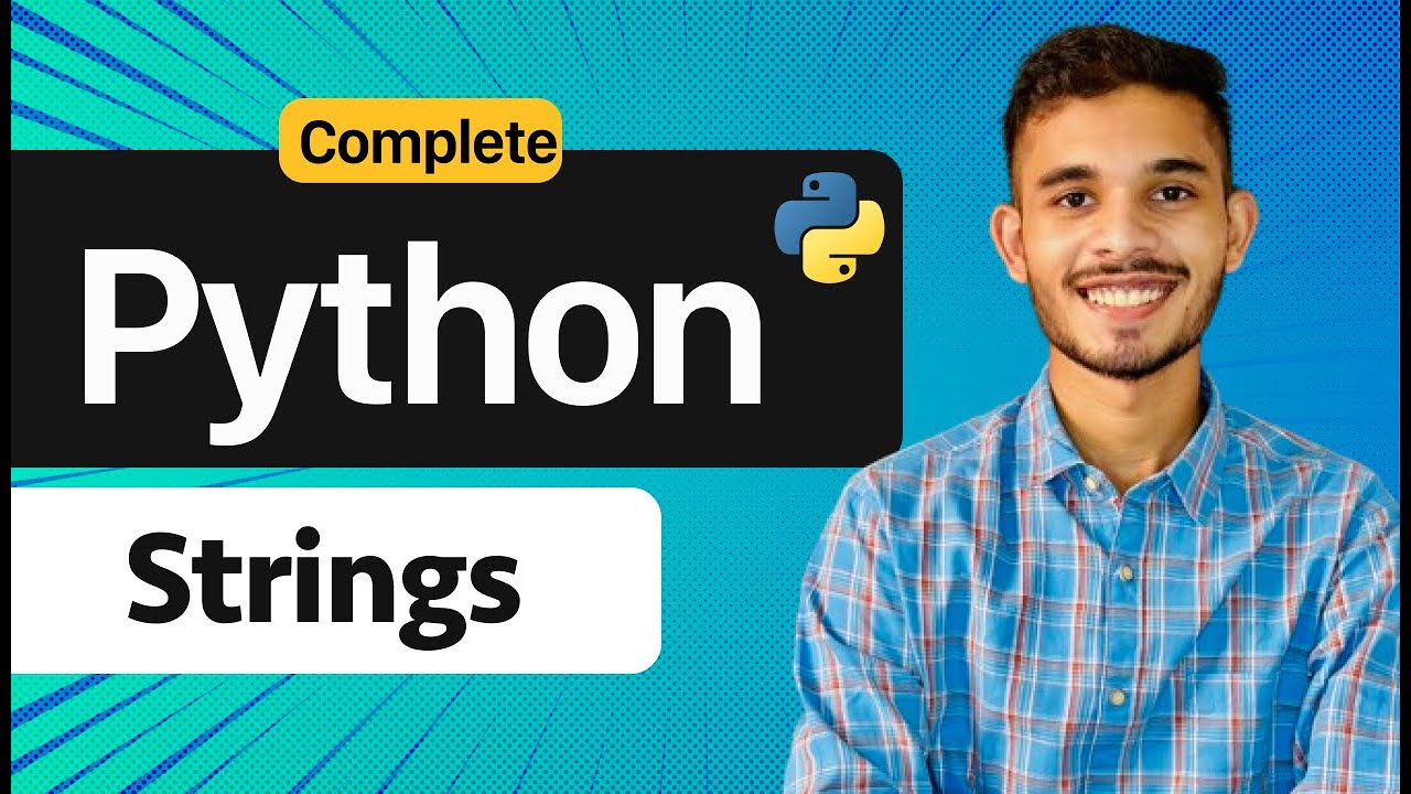 String In Python Python For Beginners Youtube