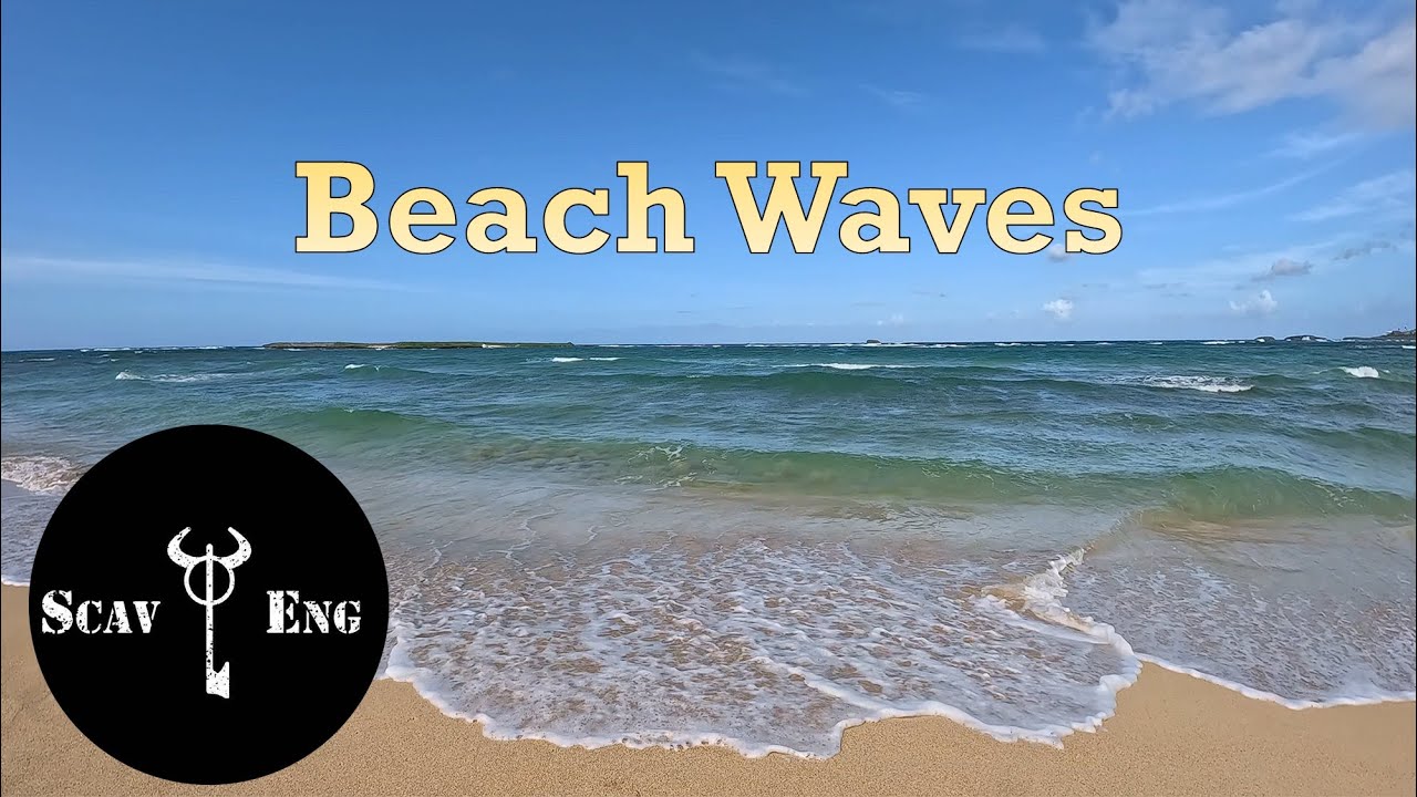 4k Ultra Hd Beach Waves Natural Sounds Asmr Youtube