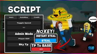 Steal A Brainrot Script No Key Gui Instant Steal Noclip Teleport Fly