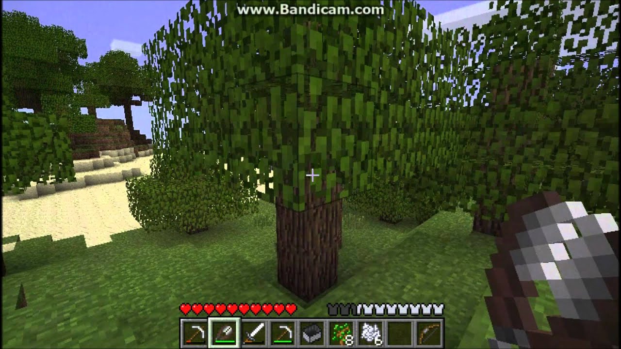 Minecraft How To Get Leaves Youtube