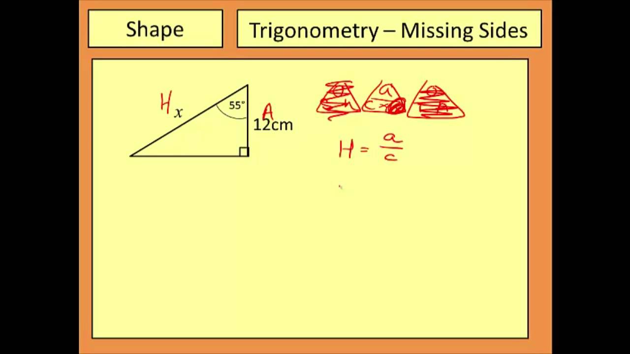 Trigonometry Missing Sides Youtube