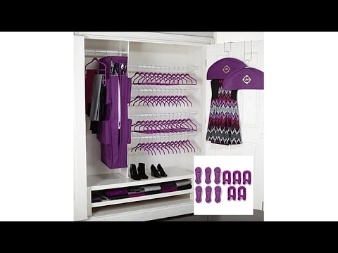 Huggable Hangers 65pc Set With Wardrobe Chrome Youtube