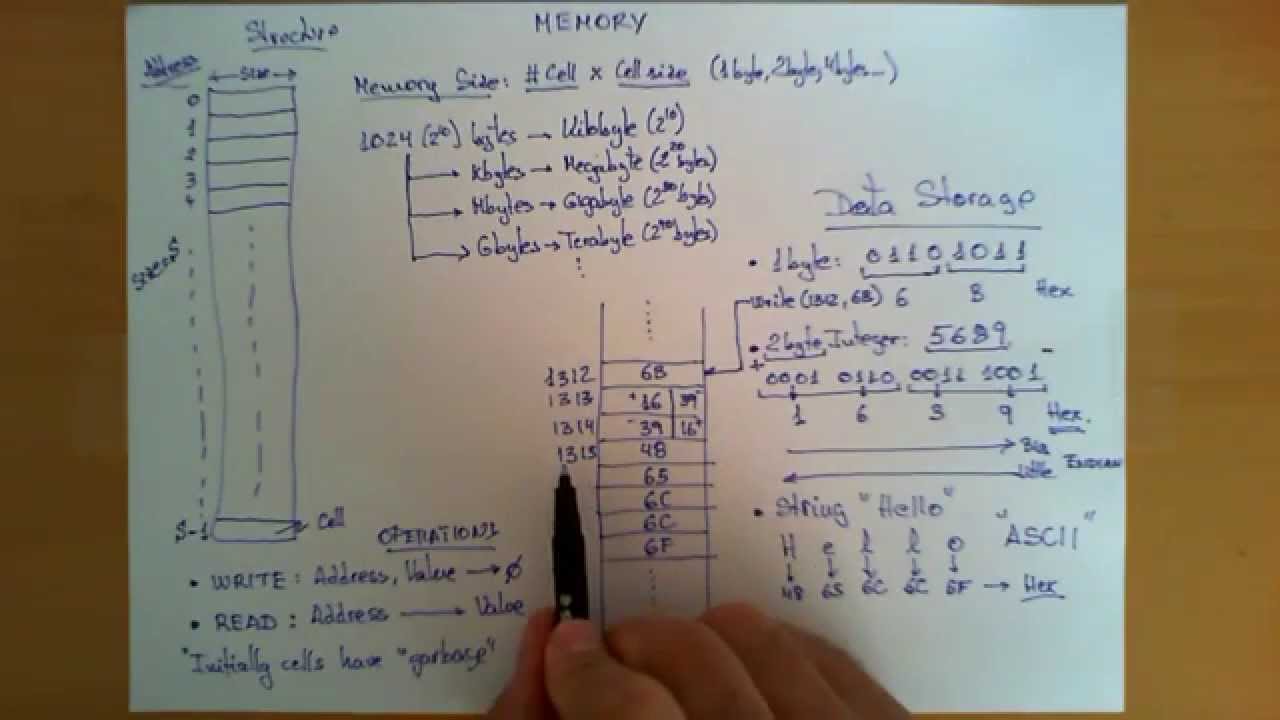 Memory In A Computer System Youtube