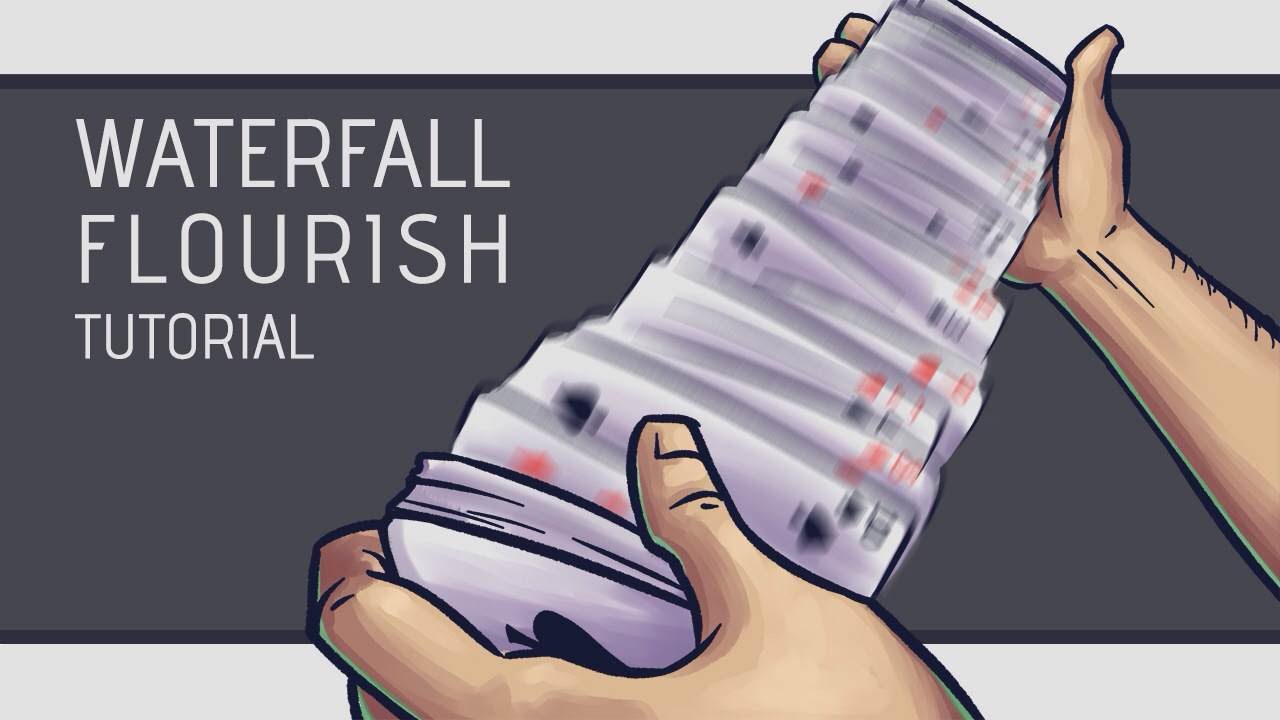 Waterfall Card Flourish Tutorial Hd Youtube