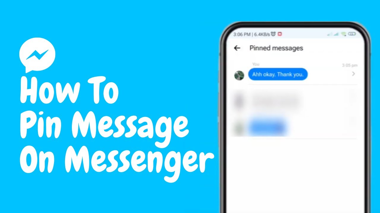How To Pin A Message On Messenger Updated Youtube