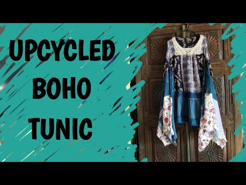 Upcycled Boho Tunic Tutorial Youtube