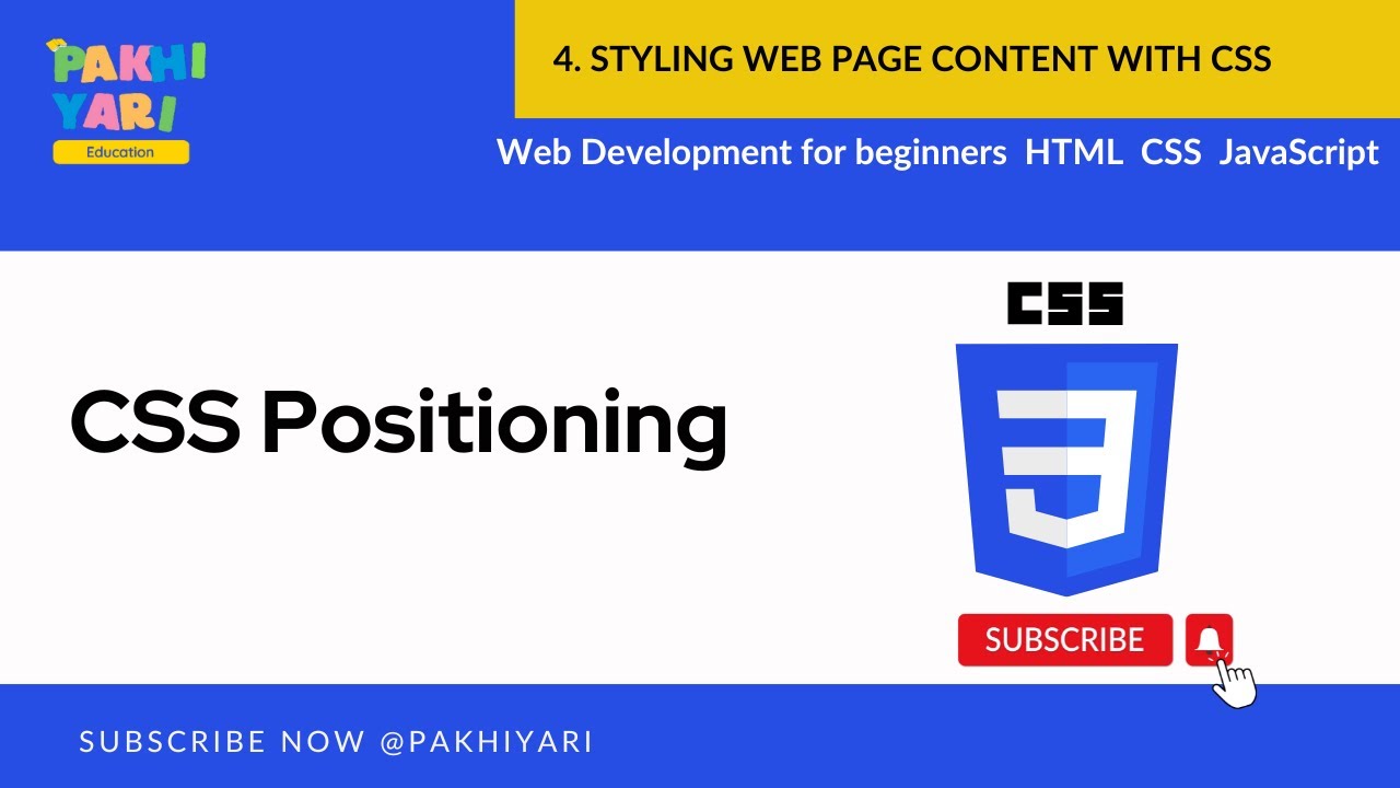 Css Positioning Youtube