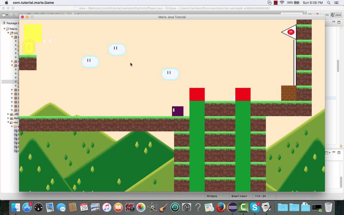 Java Programming Tutorial Super Mario Game 38 Background And