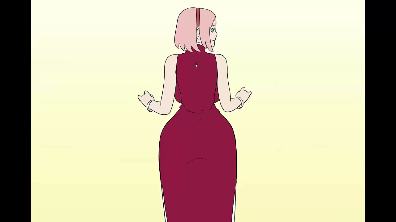 Doujinshi Animation Sakura Oriental Booty Dance ナルト Naruto 春野