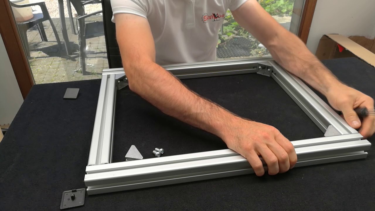 Sk1 Etape 2 Montage Structure Mobile Profilé Aluminium Youtube