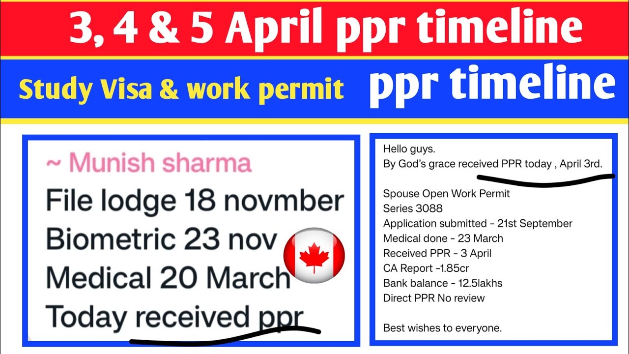 4 5 April Ppr Request Timeline Today S Ppr Request Timeline Canada