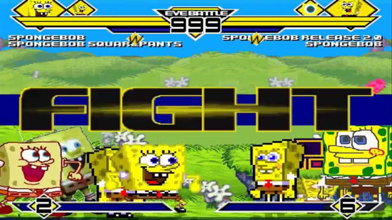 Spongebob S Party 4v4 Patch Mugen 1 0 Battle Youtube