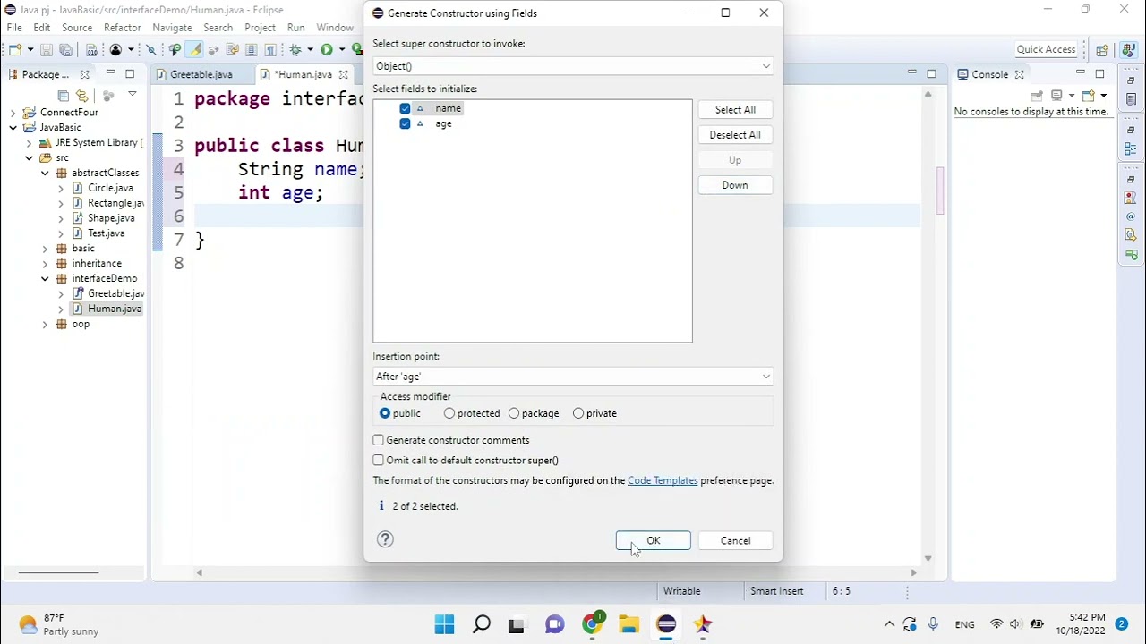 Java Basic 24 Oop Interface Method Abstraction Youtube