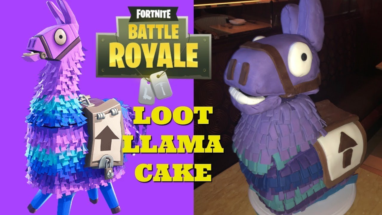 Fortnite Battle Royale Supply Loot Llama Cake Is Finished I Food I How