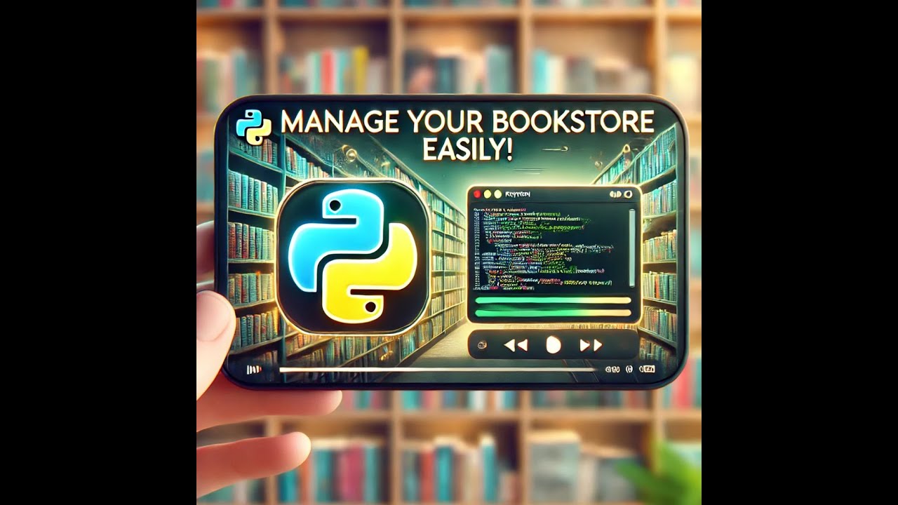 Bookstore Python Console Based Project Youtube