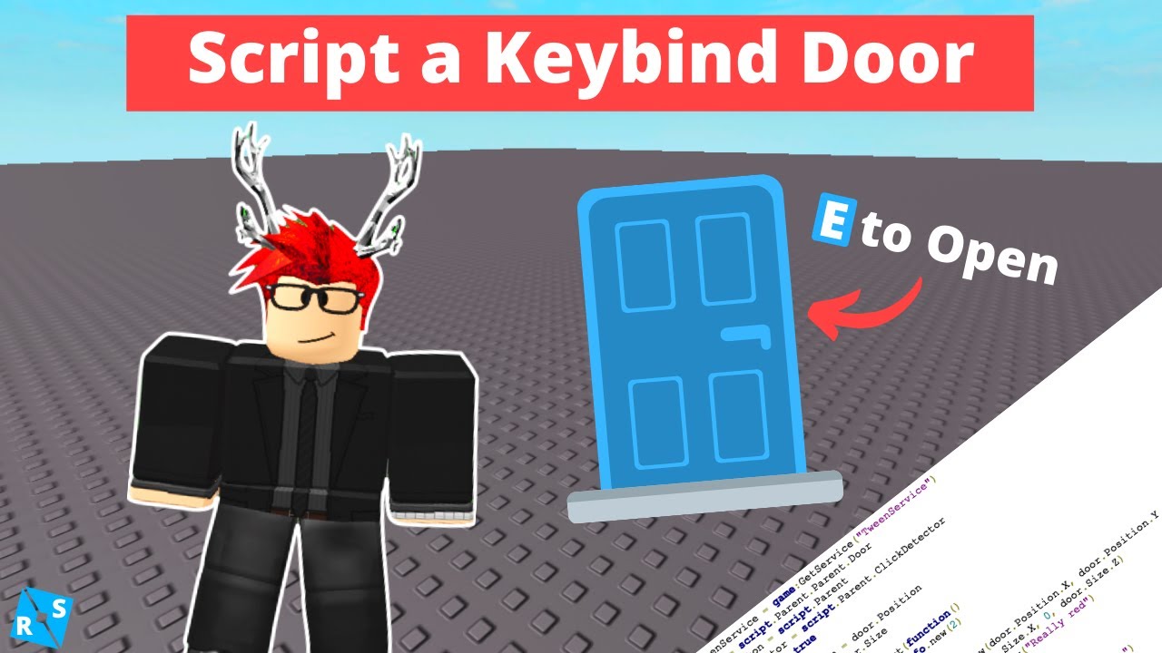Roblox Scripting Tutorial How To Script A Keybind Door Youtube