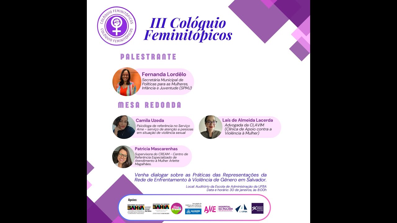 Iii Colóquio Feminitópicos Youtube