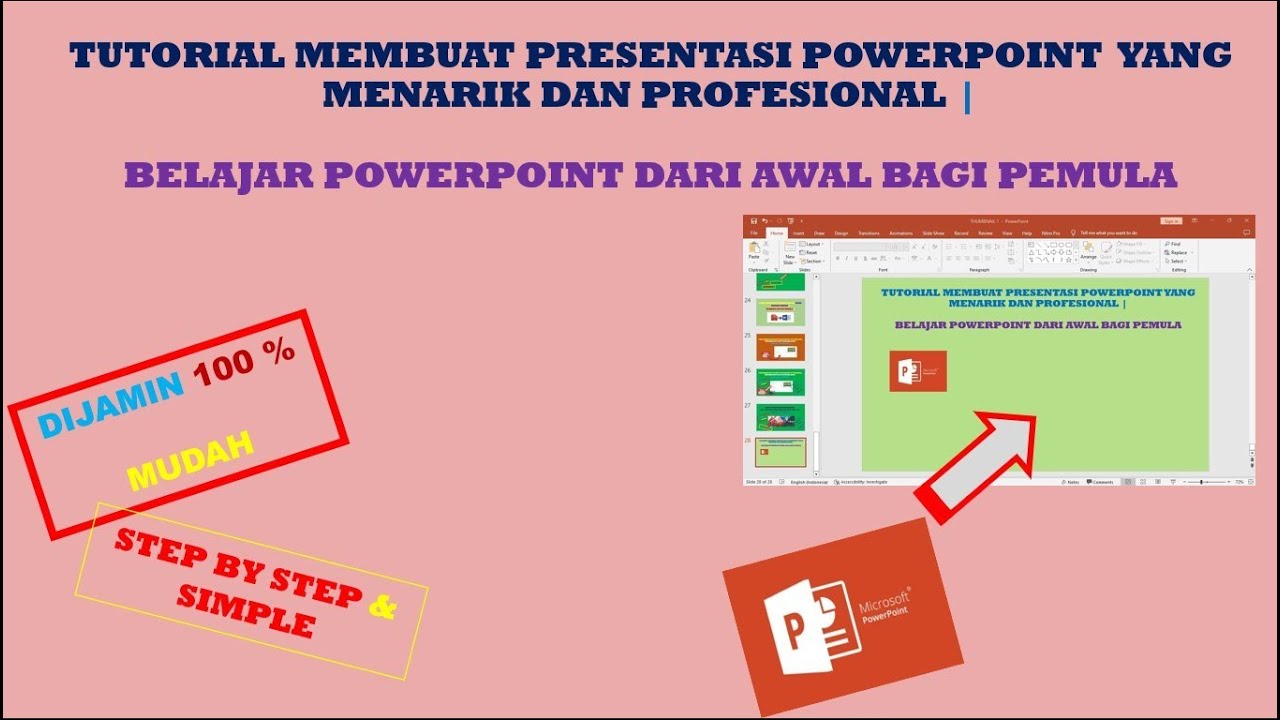 Tutorial Cara Membuat Presentasi Powerpoint Yang Menarik Untuk Pemula ... Tutorial Cara Membuat Presentasi Powerpoint Yang Menarik Untuk Pemula ...
