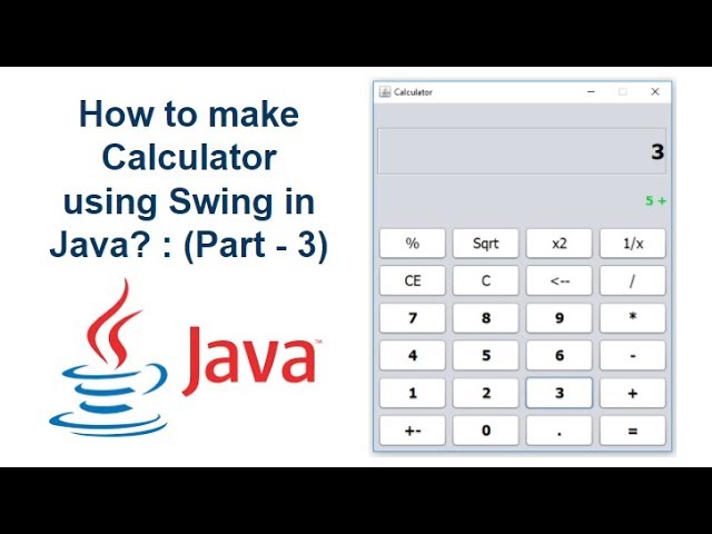 Java Calculator App Development Tutorial 2 Swing Gui Java Web