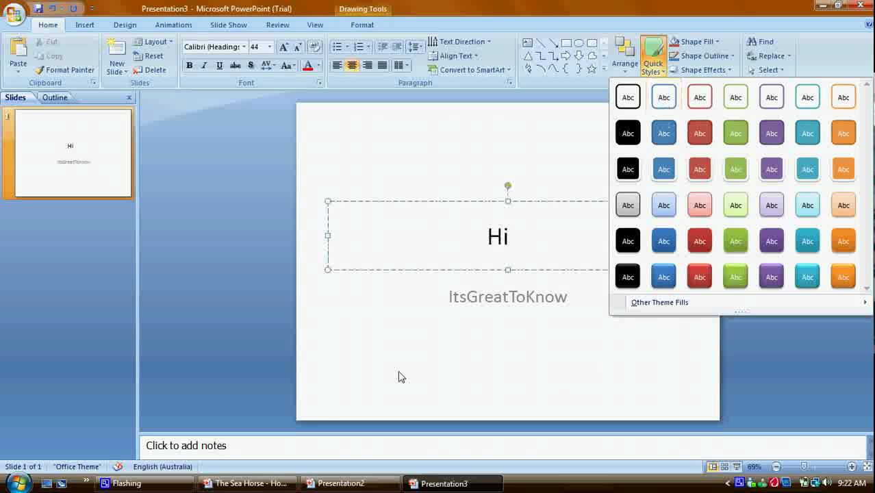 Powerpoint 2007