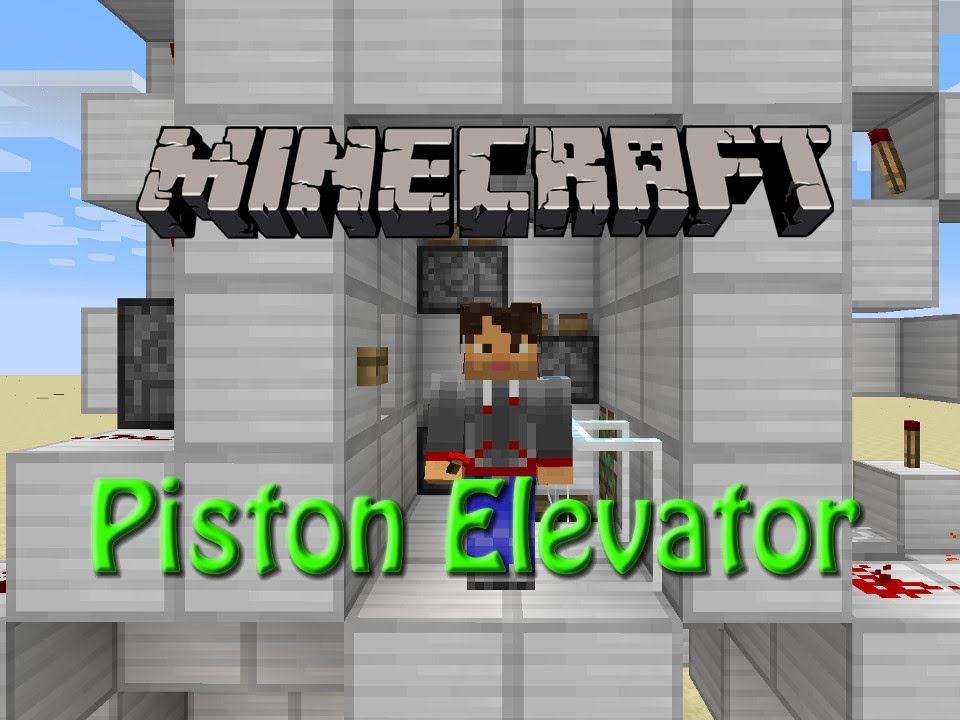 Minecraft How To Build My Piston Elevator Redstone Tutorial Youtube