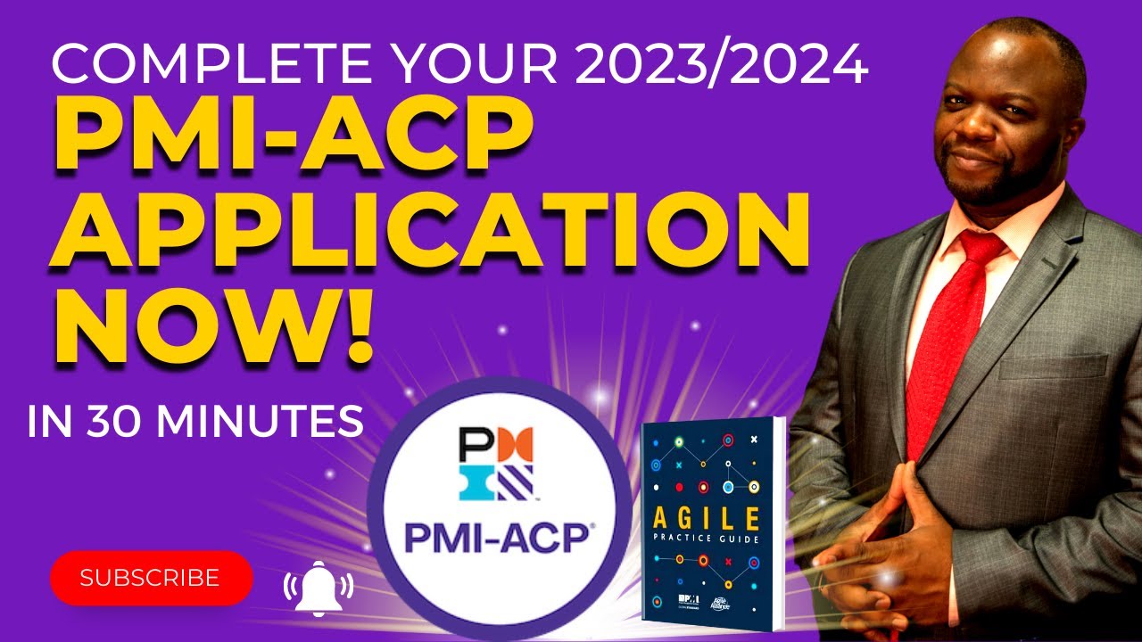 Complete Your Pmi Acp Application Now After Pmp Youtube