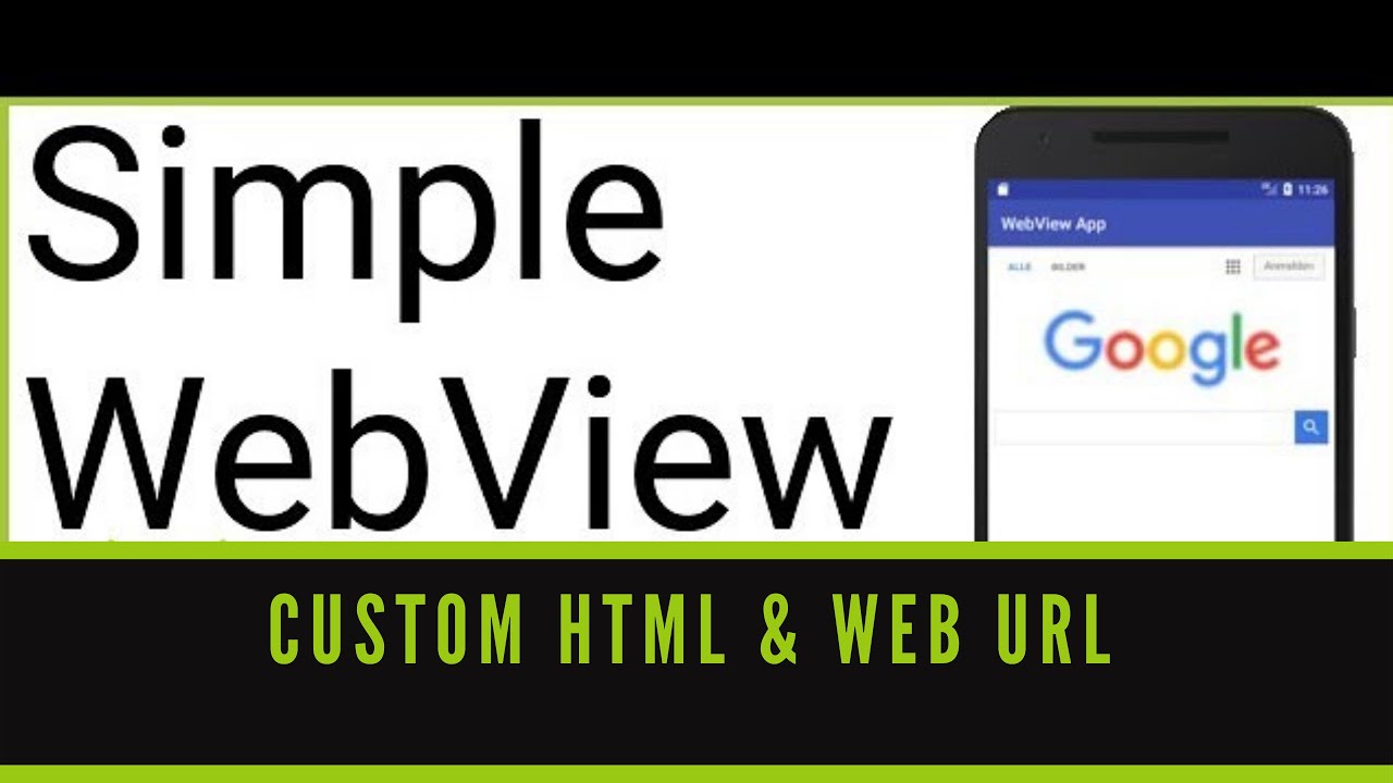 Android Webview With Examples Youtube