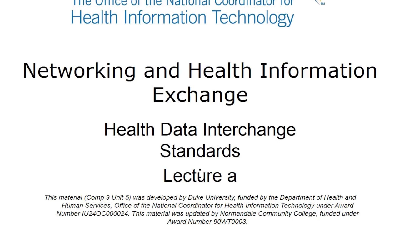 Onc Component 9 Unit 5 Lecture A Youtube