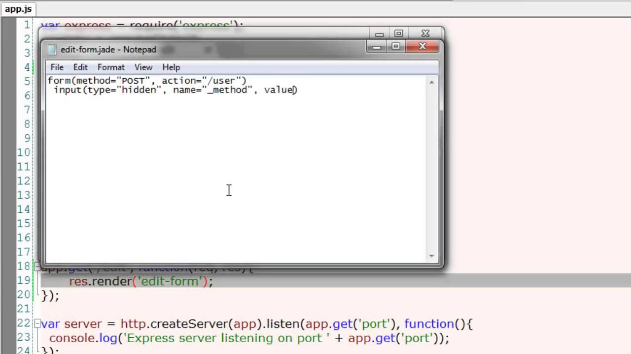 19 Forms Using Jade Node Js Youtube