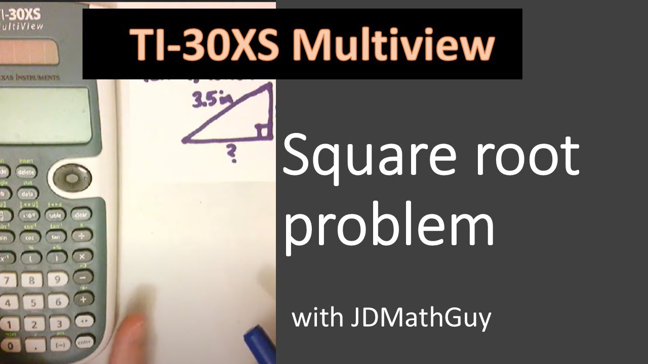 Square Root Problem With Ti 30xs Multiview Youtube