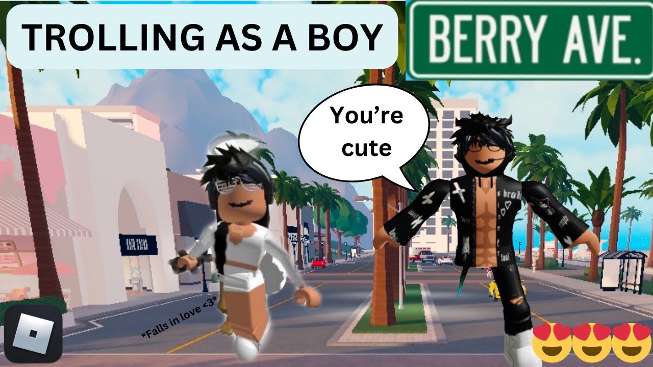 Trolling As A Boy In Berry Avenue Roblox Youtube