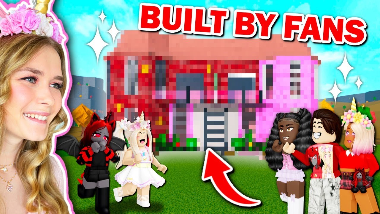 Fans Built Our House In Bloxburg Roblox Youtube