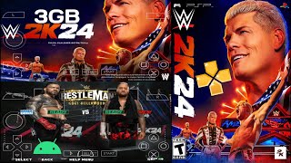 Wwe 2k24 Psp New Game For Ppsspp Emulator On Android Device Roman ...