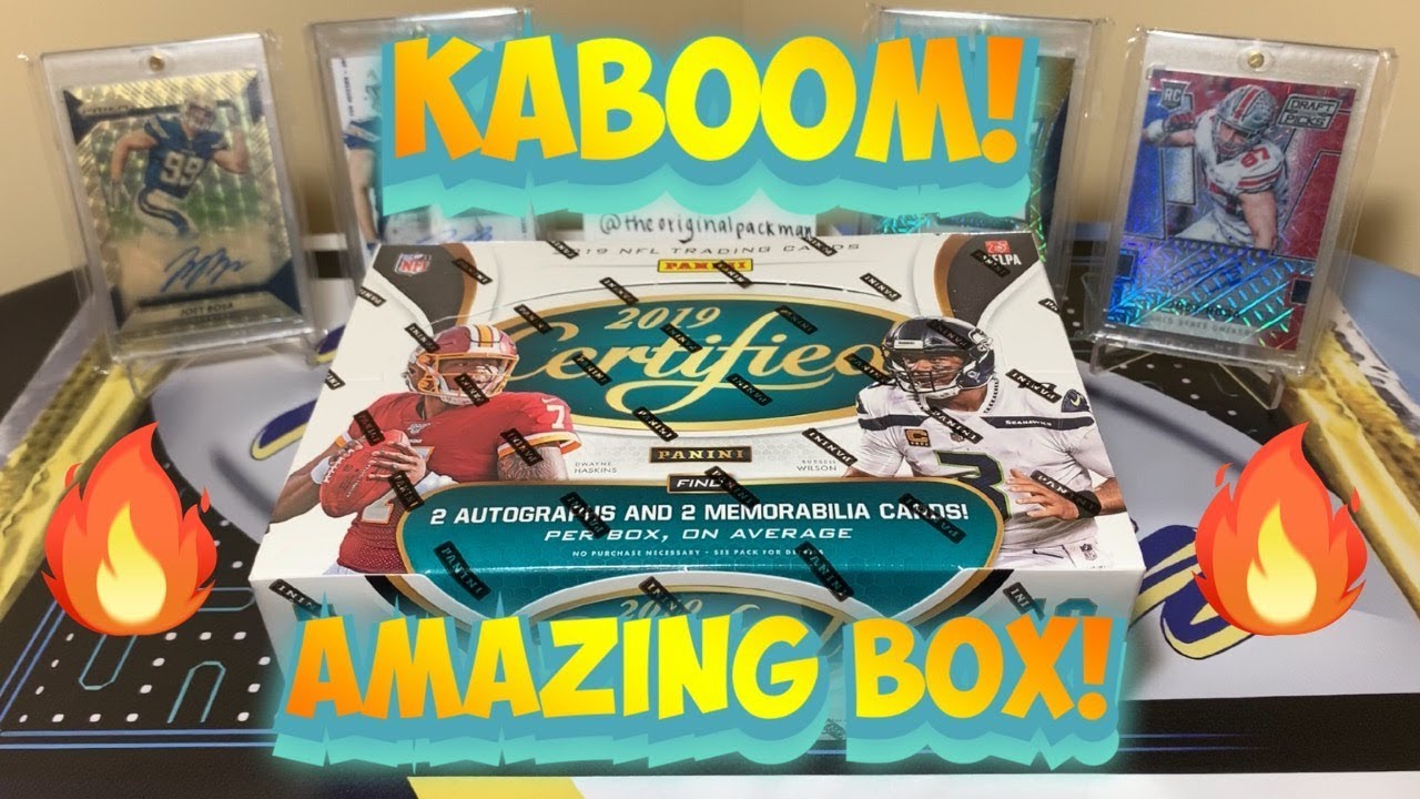 2019 Panini Certified Football Hobby Box Break Amazing Box Kaboom