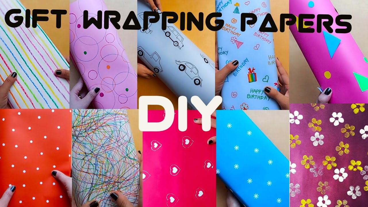 Homemade Gift Wrapping Papers Make Your Own Gift Wrap Papers 10 Diy