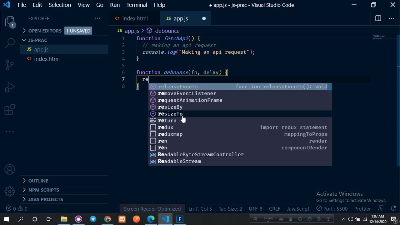 Debounce Function Javascript Bangla Youtube