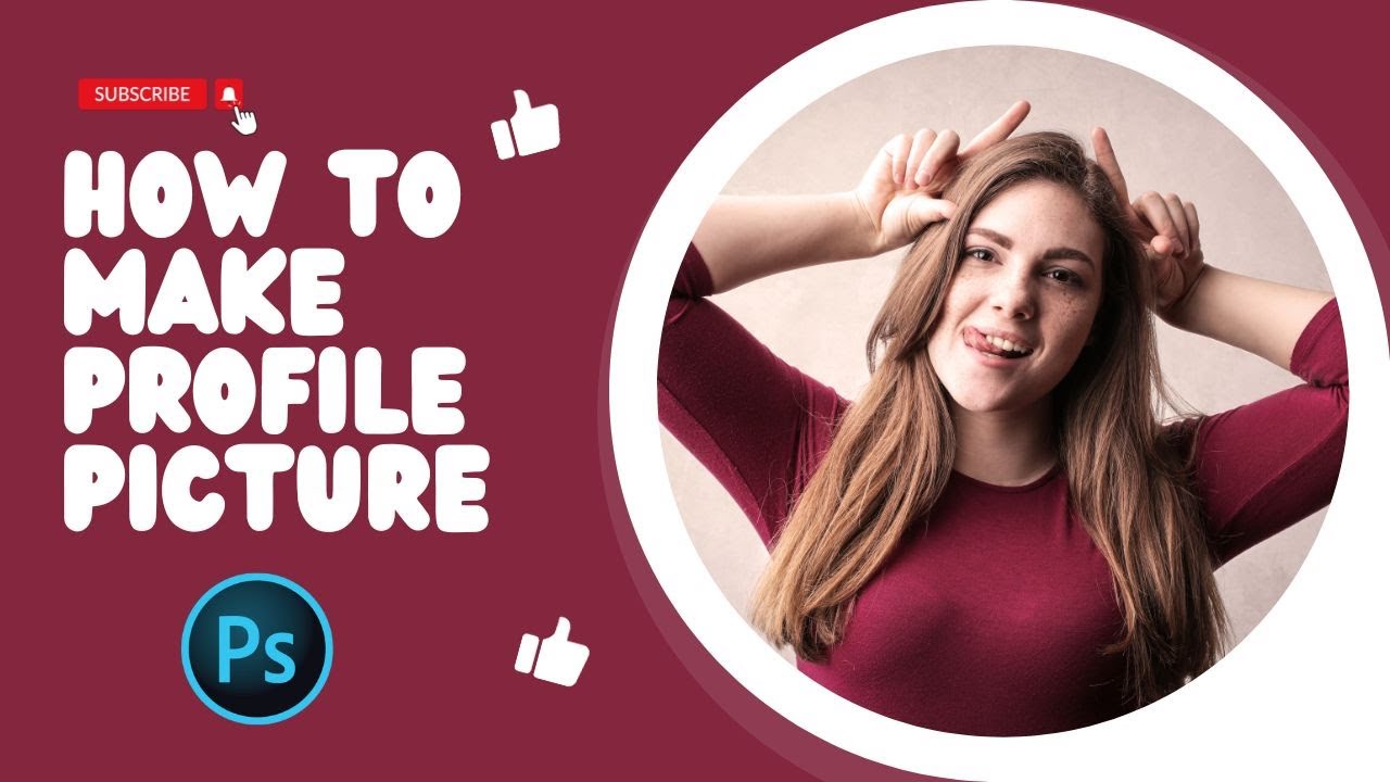 How To Make Profile Picture In Photoshop Youtube