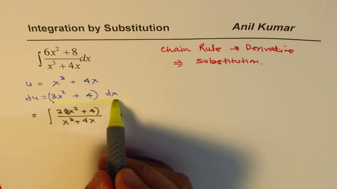 Integration By Substitution Of Rational Function Youtube