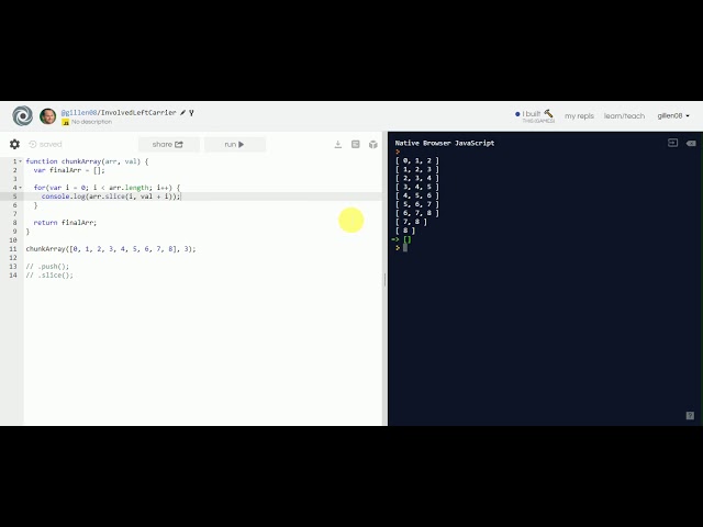 Split Array Into Chunks A Javascript Implementation