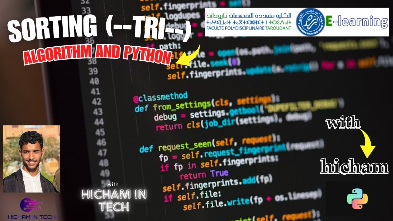Sorting Algorithms Algorithm Python Tri Youtube