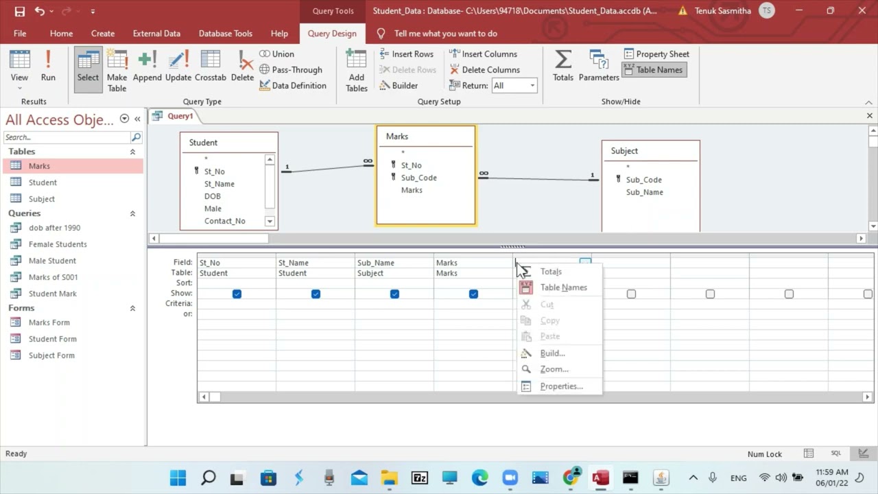 Microsoft Access Iif Function Access For Beginner Youtube