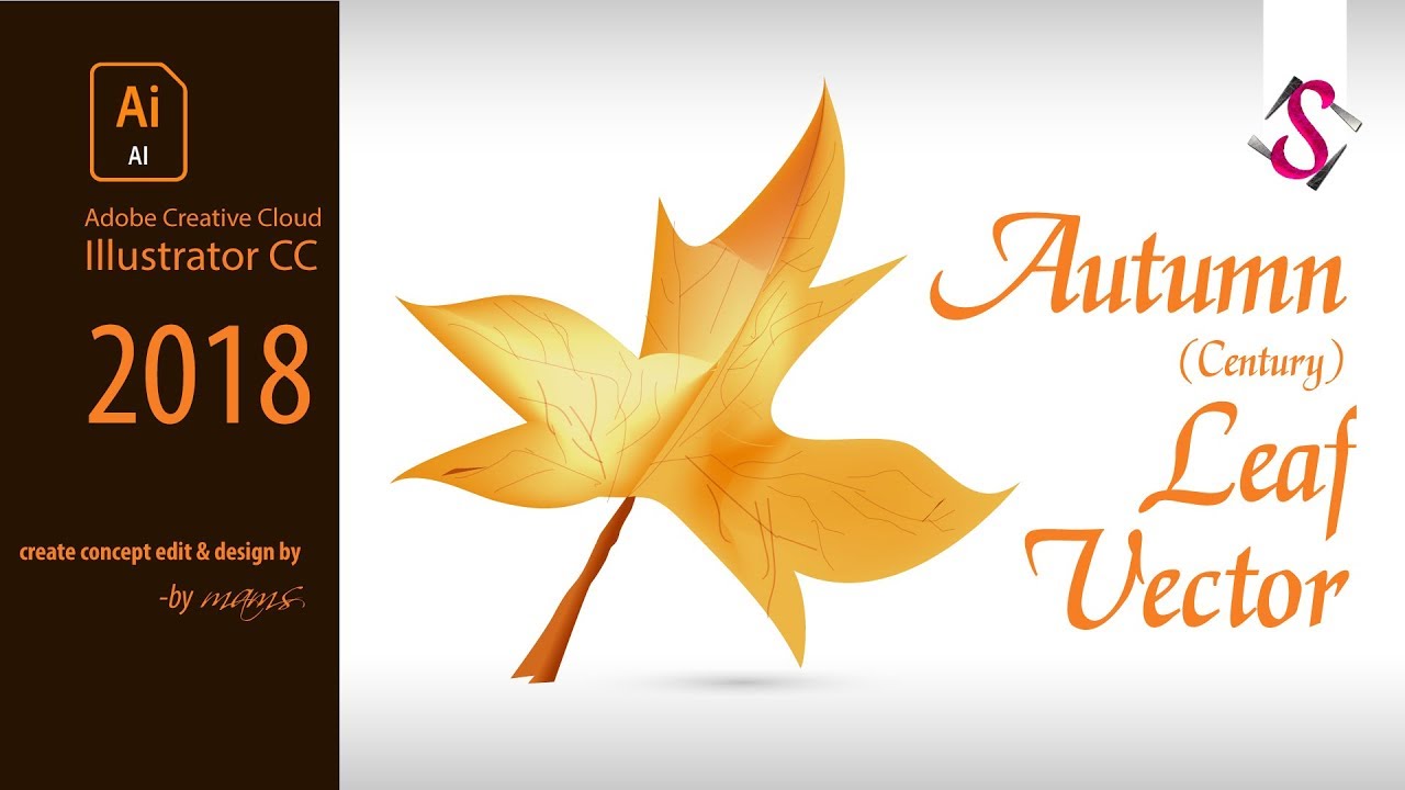 How To Make Autumn Leaf Vector In Illustrator I Adobe Illustrator Cc