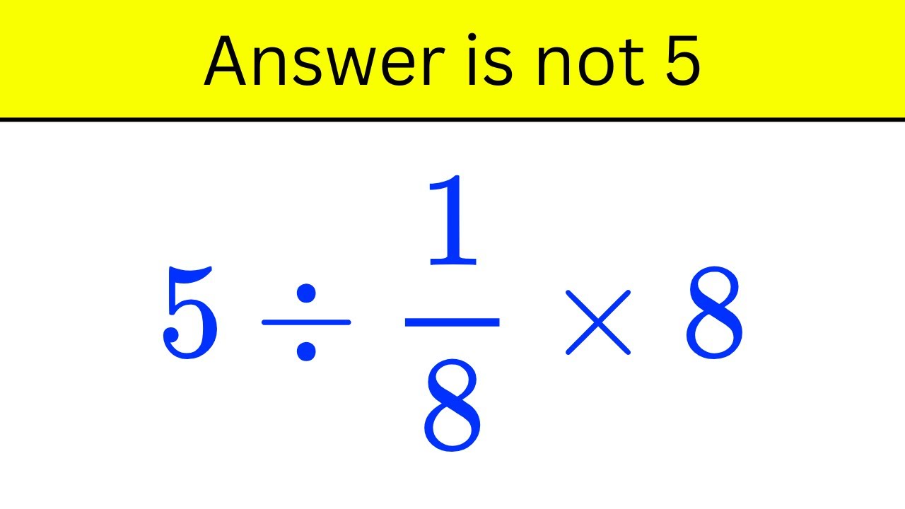 This Math Problem Tricks Everyone Youtube