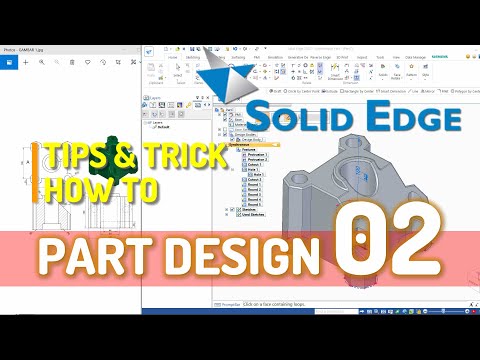 Exercise 02 Solid Edge Part Design Tutorial For Beginner Youtube