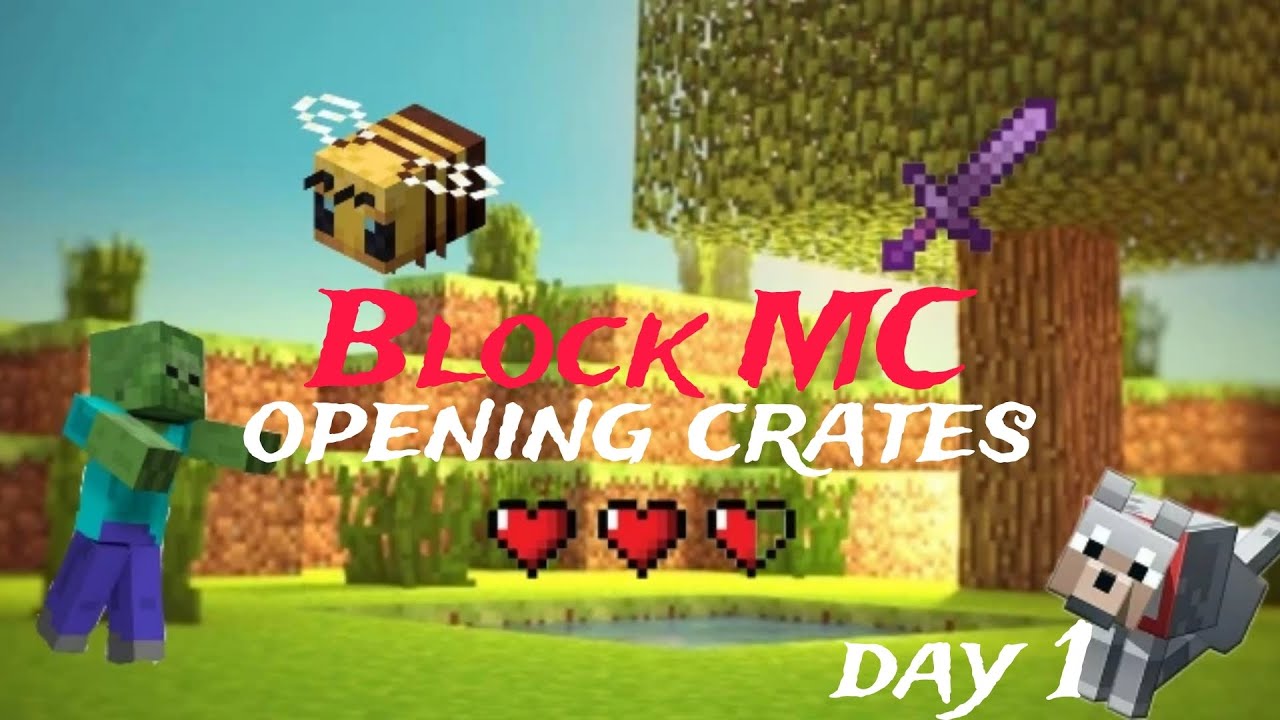 Opening Crates Block Mc Day 1 Youtube