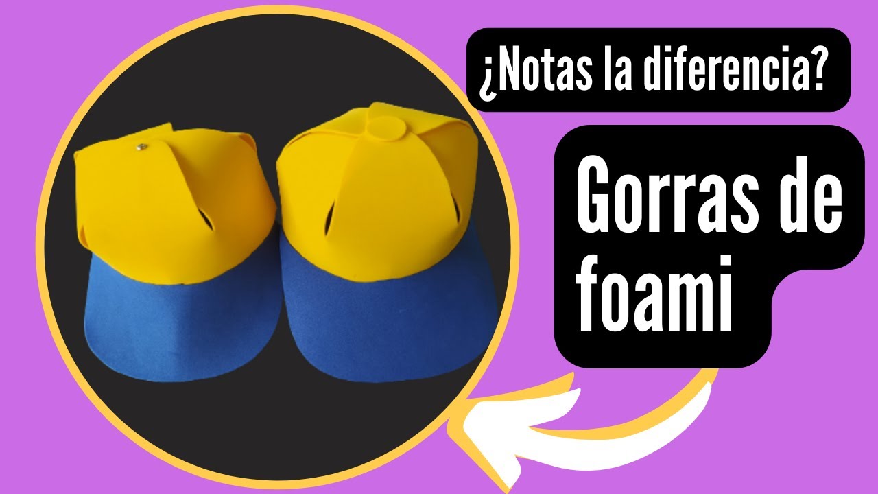 Como Hacer Una Gorra De Foami Descarga Los Moldes Gratis Gorra Base De