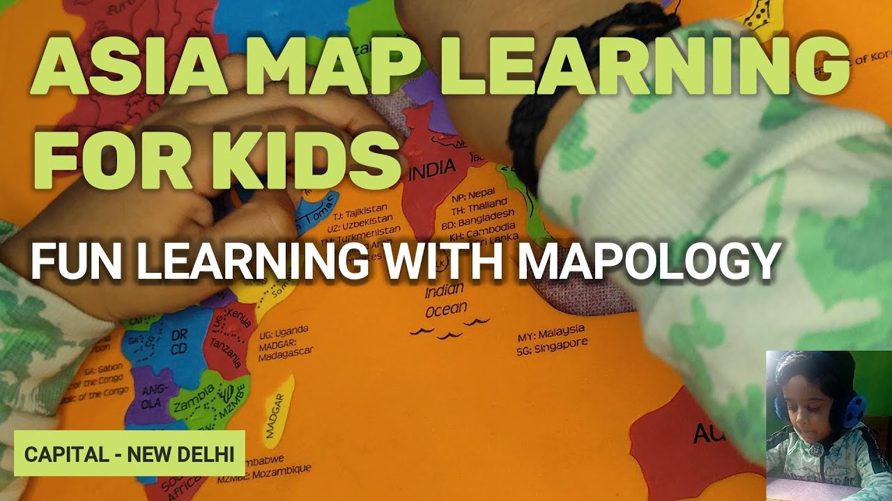 Explore Asia Map Learn Countries Capitals In 5 Minutes With Mapology